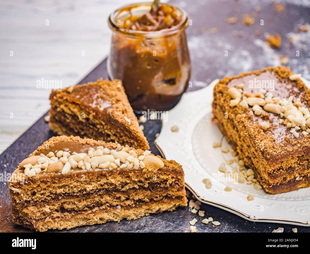 Fresh homemade pastries. Close up, side view Stock Photo - Alamy