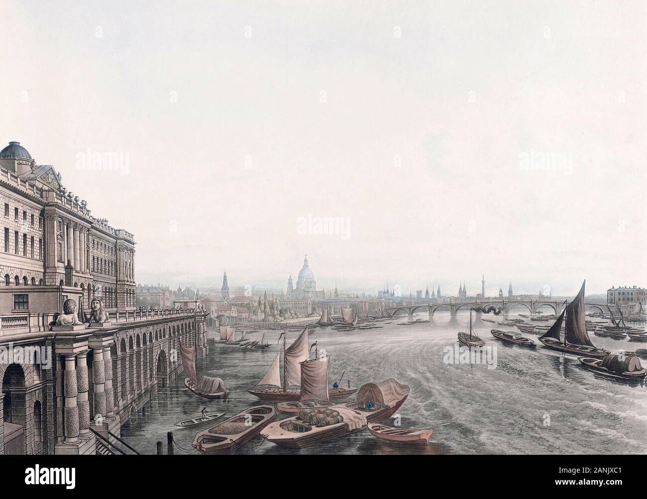 Thames from somerset house hi-res stock photography and images - Alamy