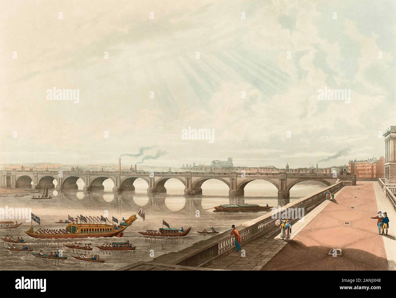 Waterloo bridge in the 19th century hi-res stock photography and images ...