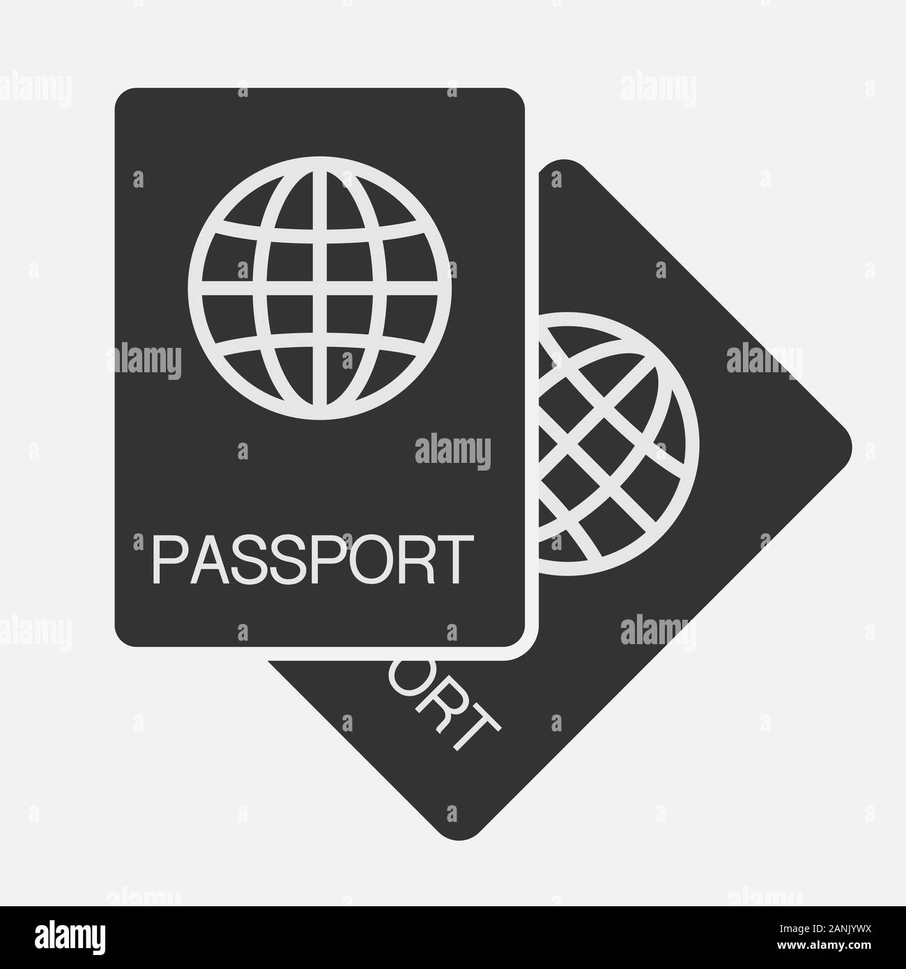 Passport Icon. Vector. Illustration. Isolate on white background ...