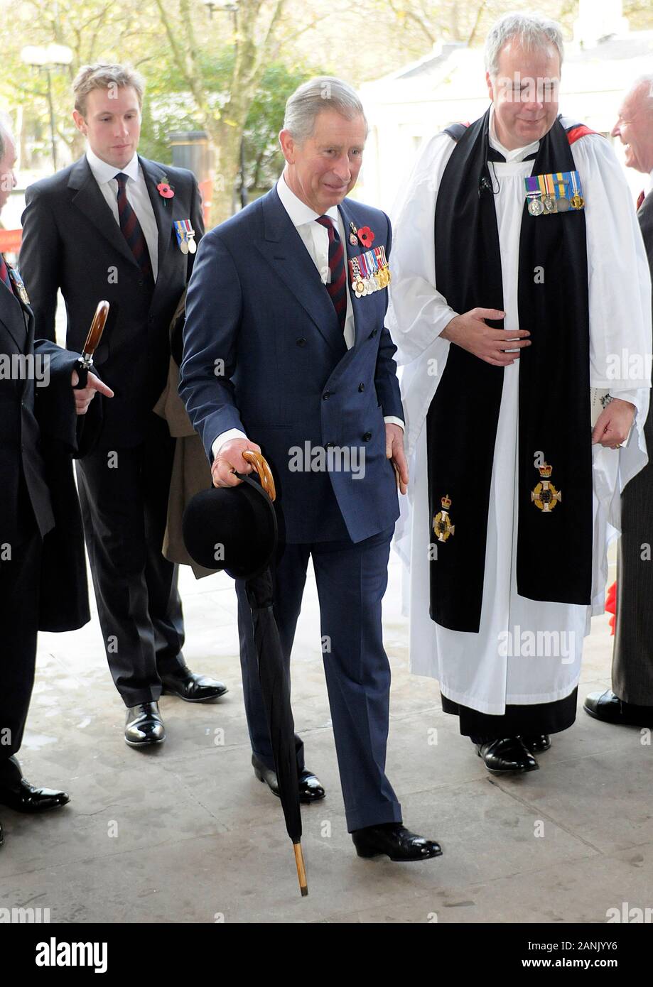 The Prince of Wales as Colonel in chief of the Welsh guards attends a ...