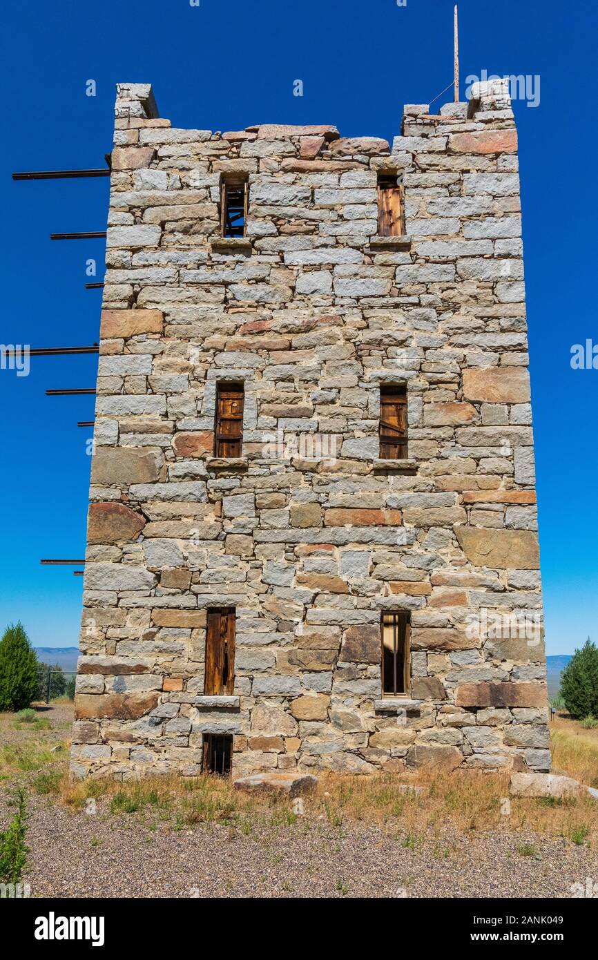 Austin, Nevada / United States - August 16, 2019: Stokes Castle Stock ...