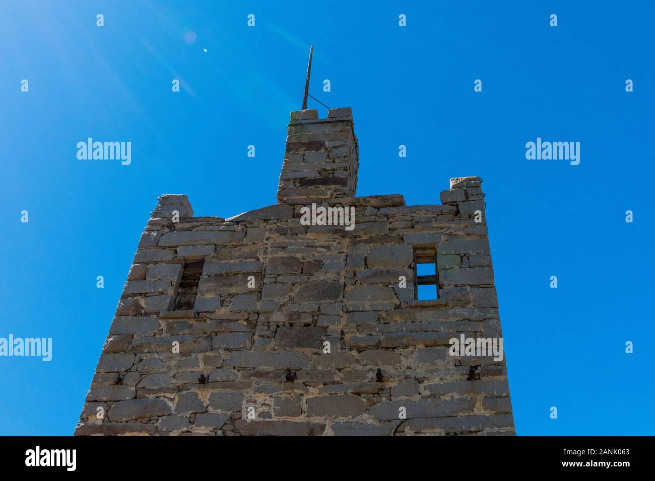 Austin, Nevada / United States - August 16, 2019: Stokes Castle Stock ...