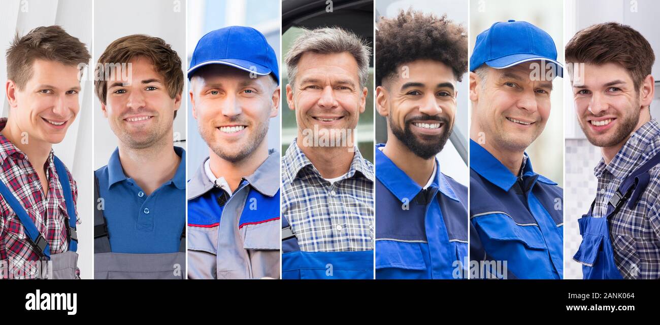Professional Workers. Diverse Group Of People Portraits Stock Photo - Alamy