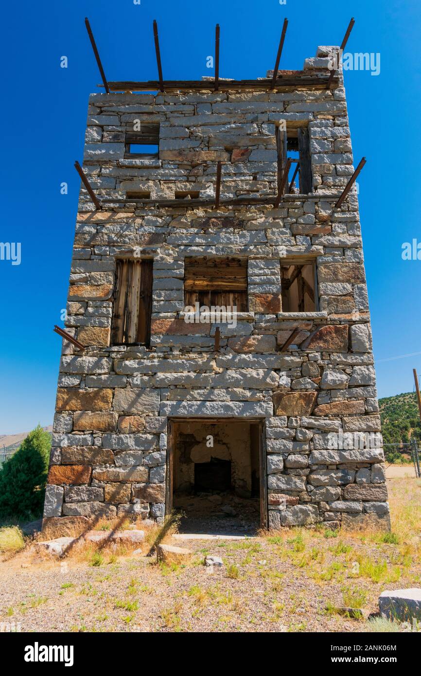 Austin, Nevada / United States - August 16, 2019: Stokes Castle Stock ...