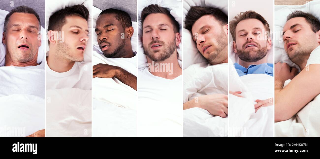 Woman snoring deep sleep in hi-res stock photography and images - Alamy