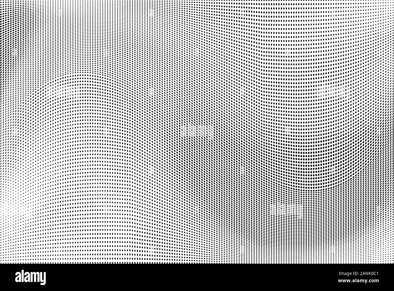 Abstract Monochrome Halftone Pattern Soft Dynamic Linesvector