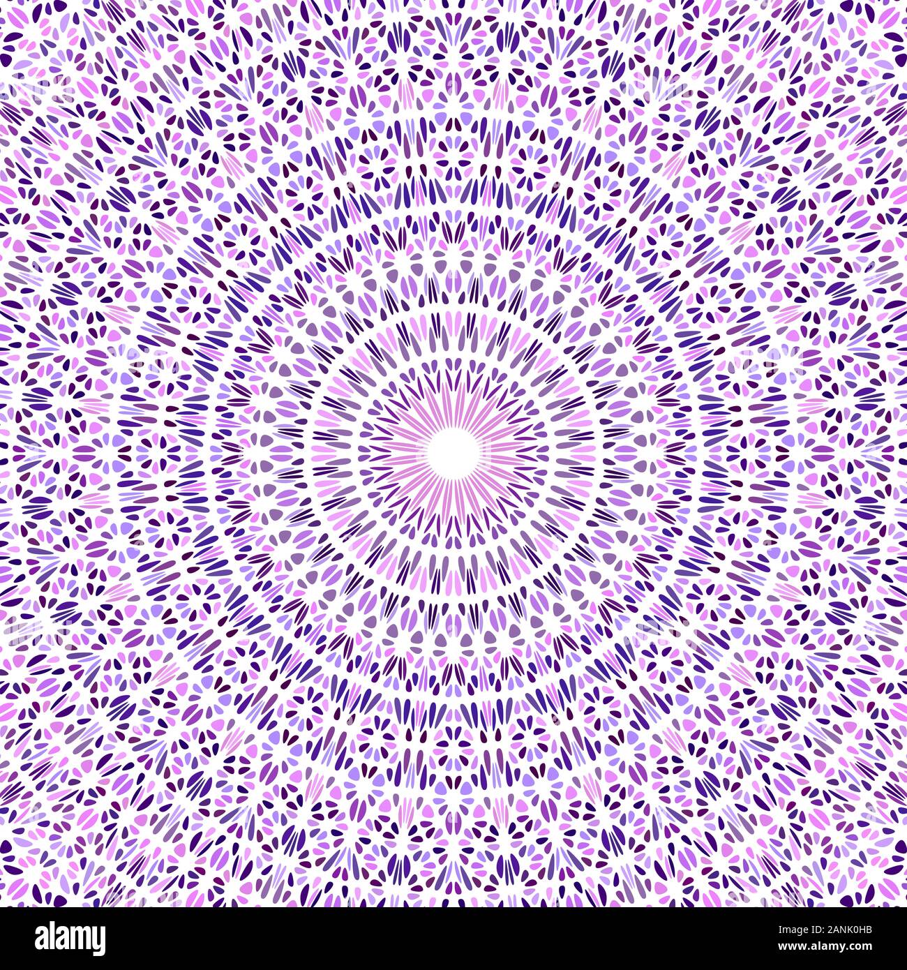 Abstract Geometrical Circular Mosaic Pattern Mandala Background Design Hypnotic Colorful