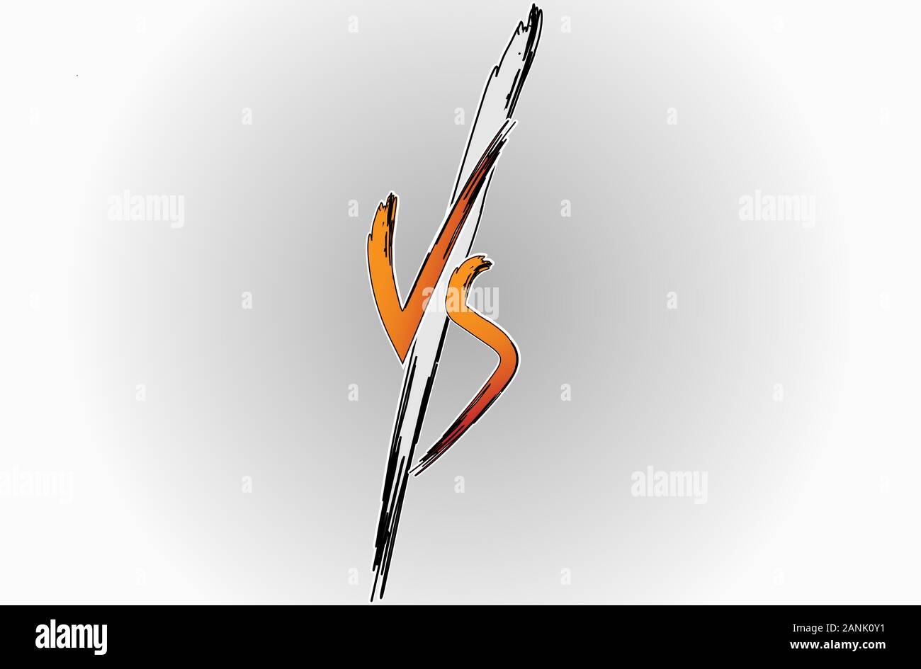 Versus VS letters fight backgrounds in flat comics style design with ...