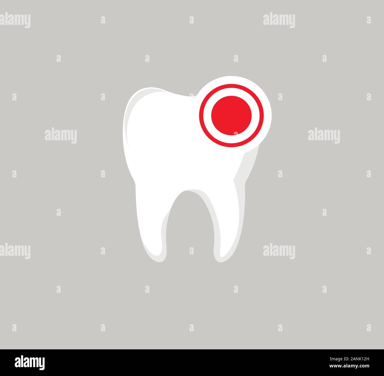 Vector icon of tooth pain, dentistry, treatment of a sick tooth Stock ...