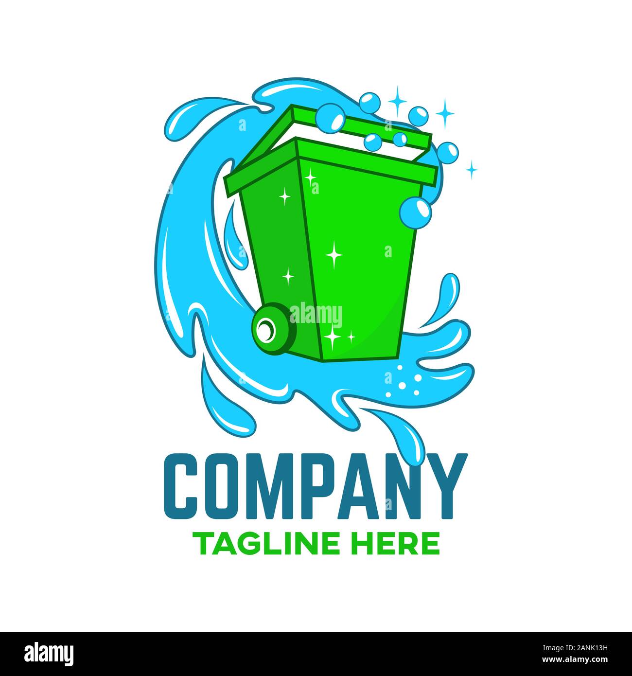 Modern Trash can logo. Vector illustration Stock Vector Image & Art - Alamy