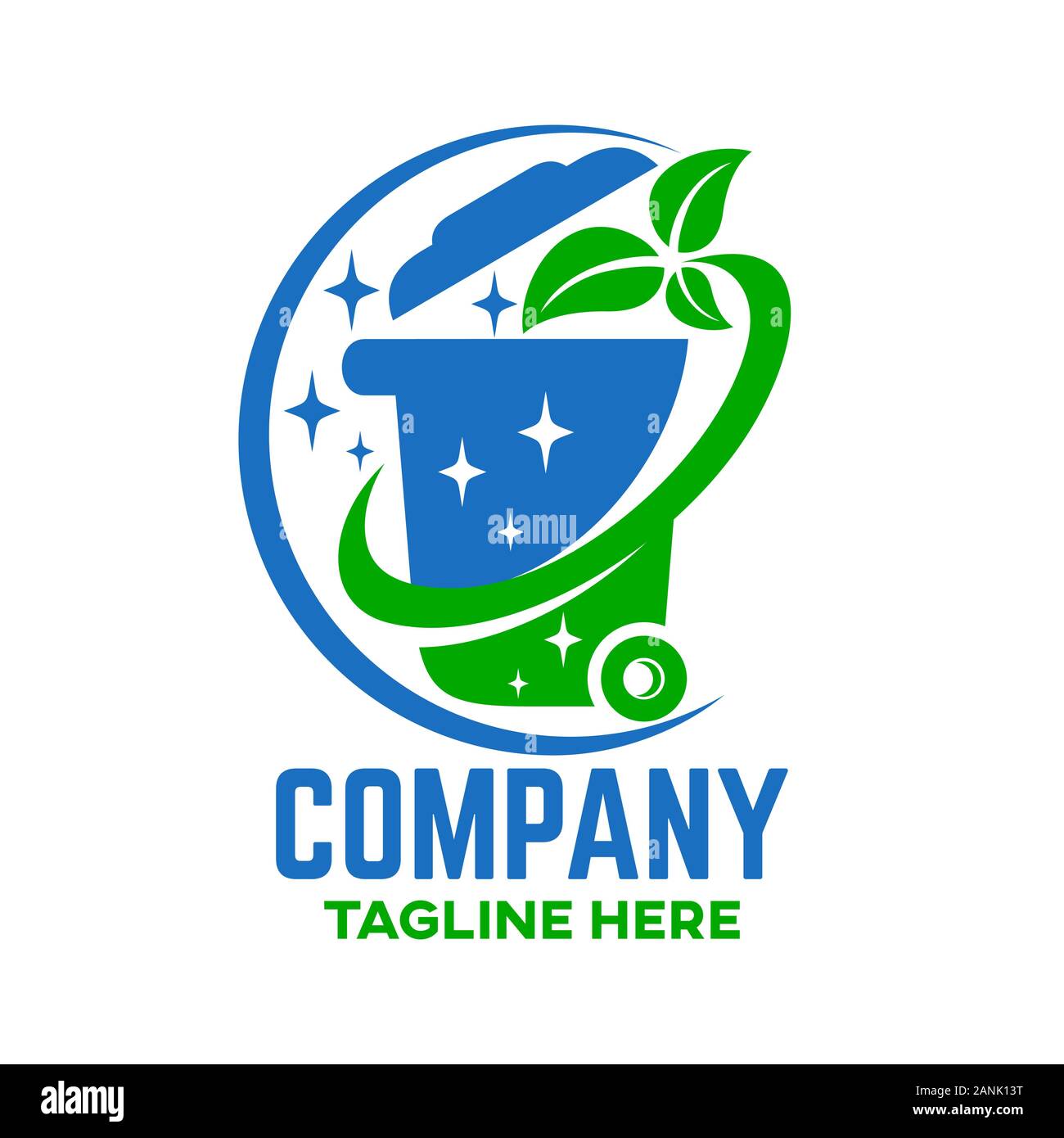 Modern Trash can logo. Vector illustration Stock Vector Image & Art - Alamy