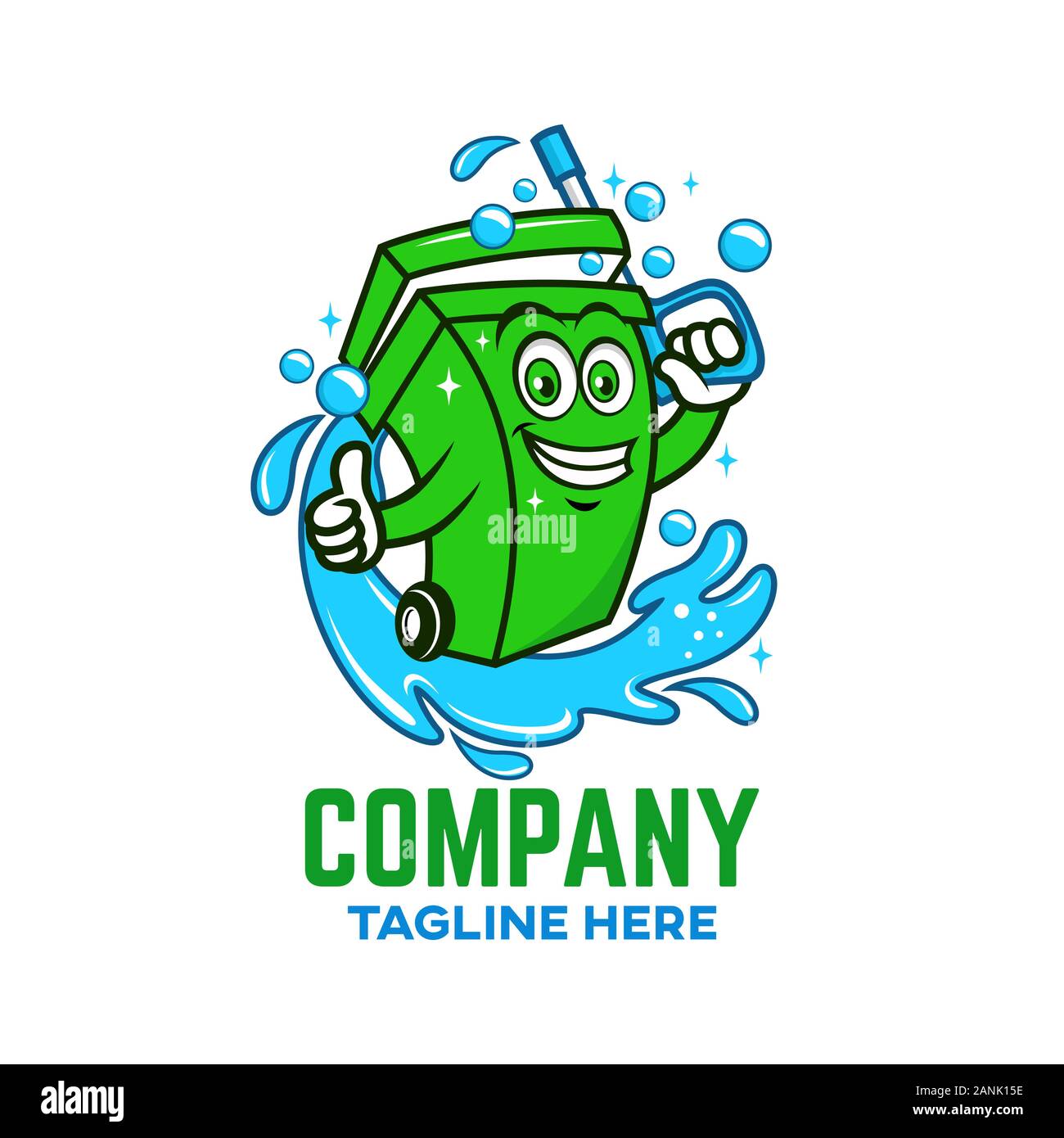 Modern Trash can logo. Vector illustration Stock Vector Image & Art - Alamy