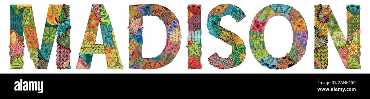 Madison doodle Stock Vector Images - Alamy