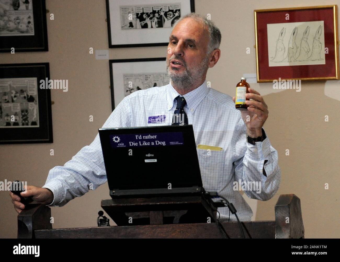 Dr Philip Nitschke director of the pro-euthanasia group Exit ...