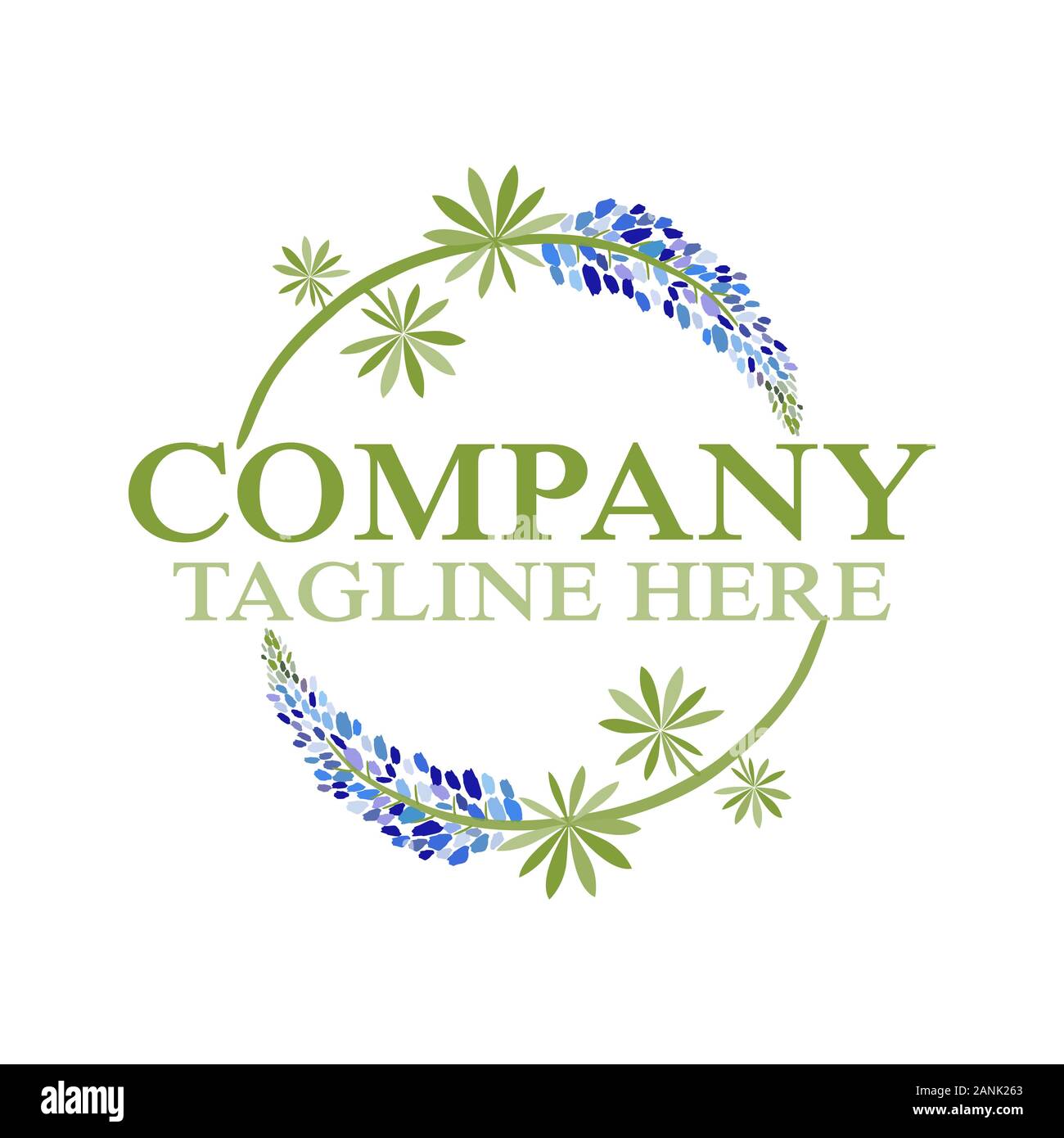 Modern lupine flower logo. Vector illustration Stock Vector Image & Art ...