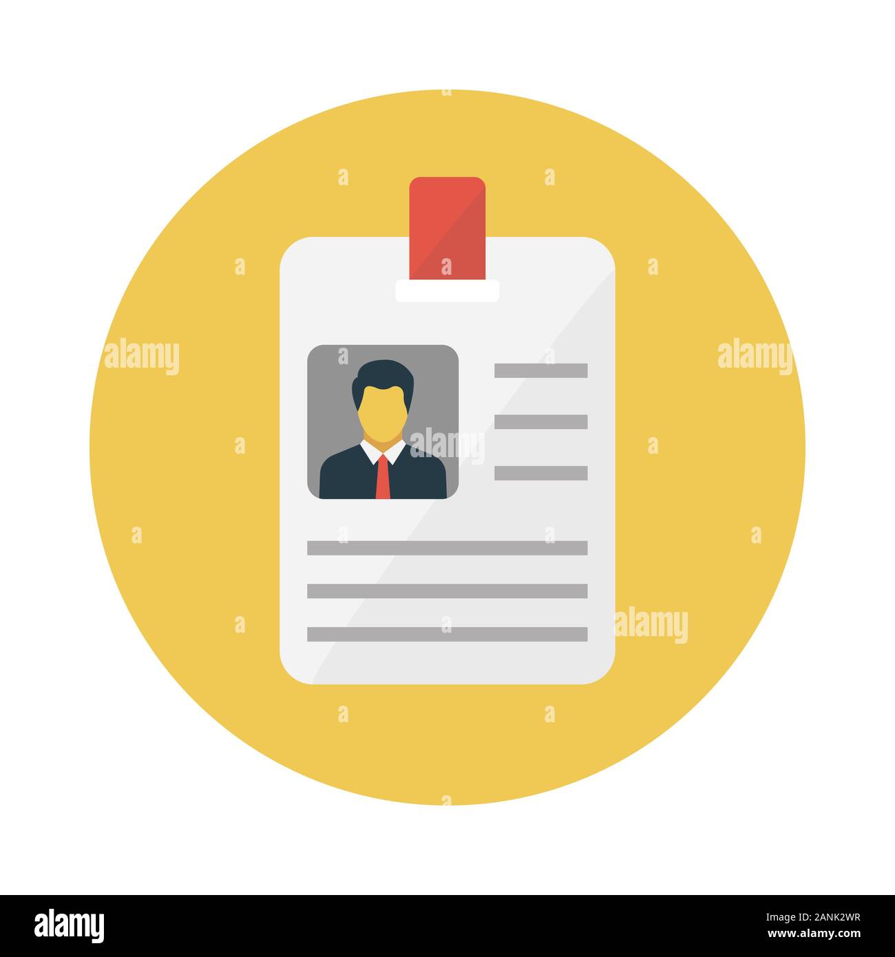 Id badge icon hi-res stock photography and images - Alamy