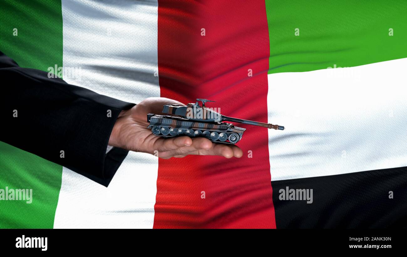 Uae flag hand hi-res stock photography and images - Alamy