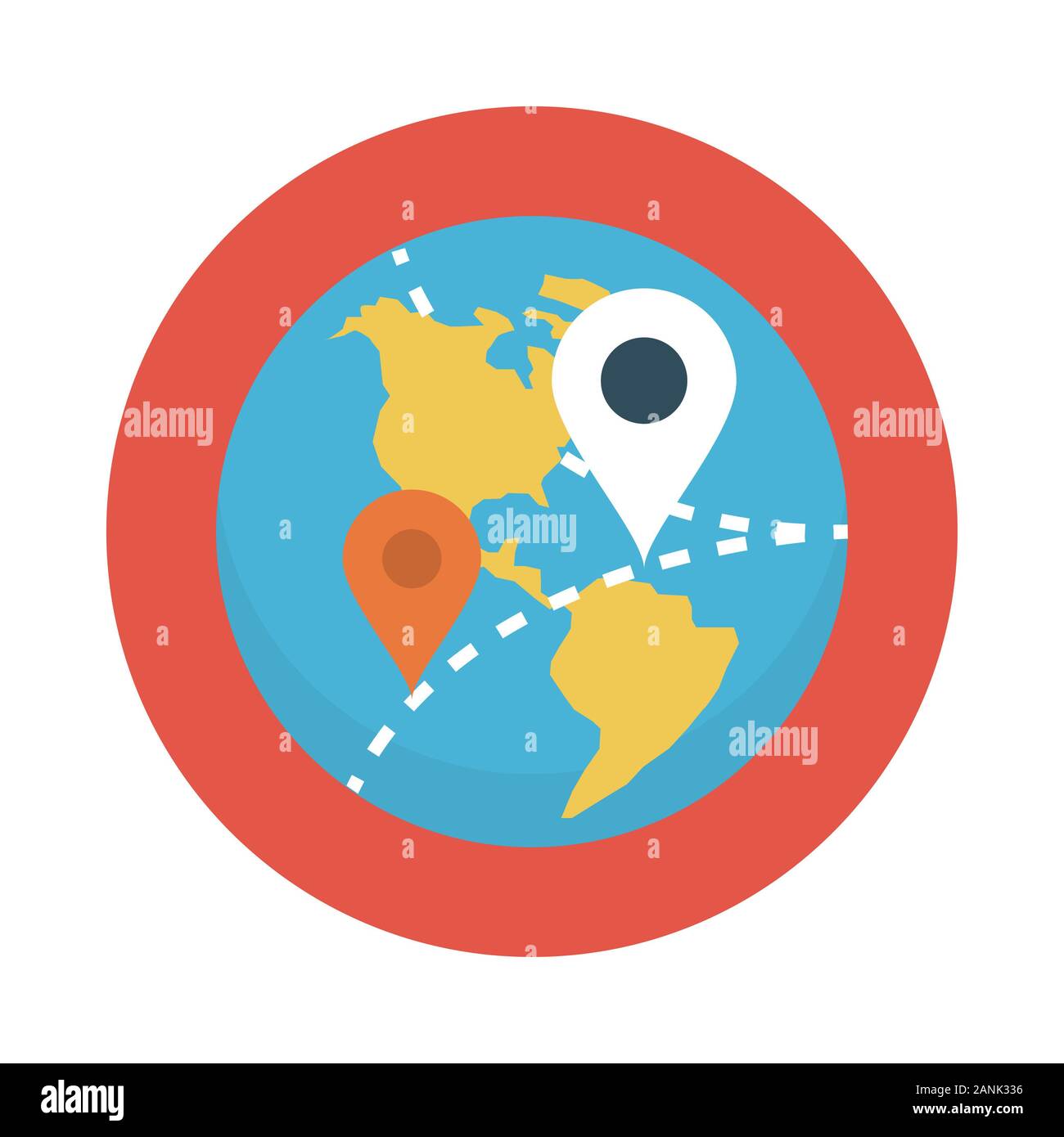 Location icon design graphic Cut Out Stock Images & Pictures - Alamy