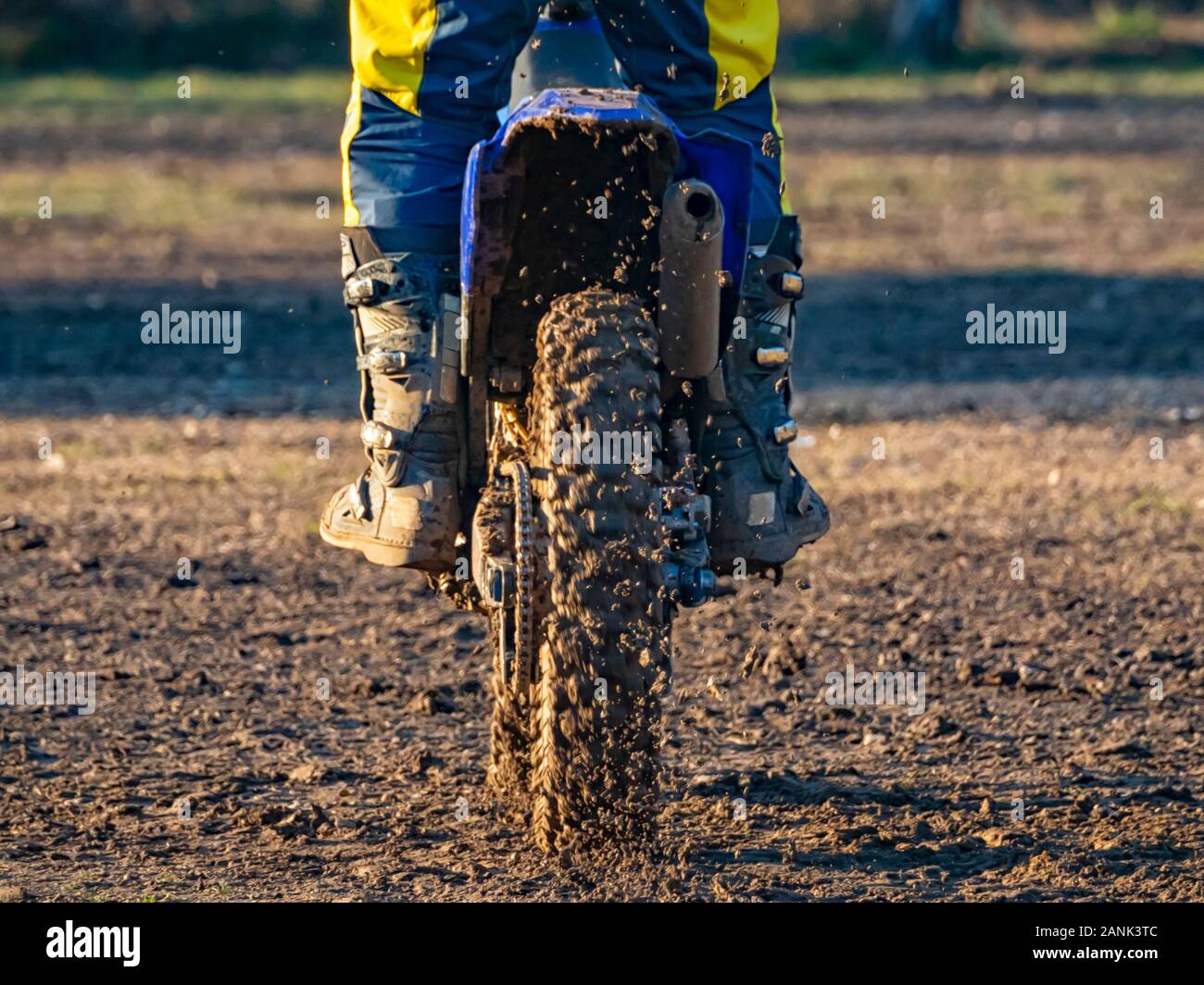 Motocross scene on a trail Stock Photo - Alamy
