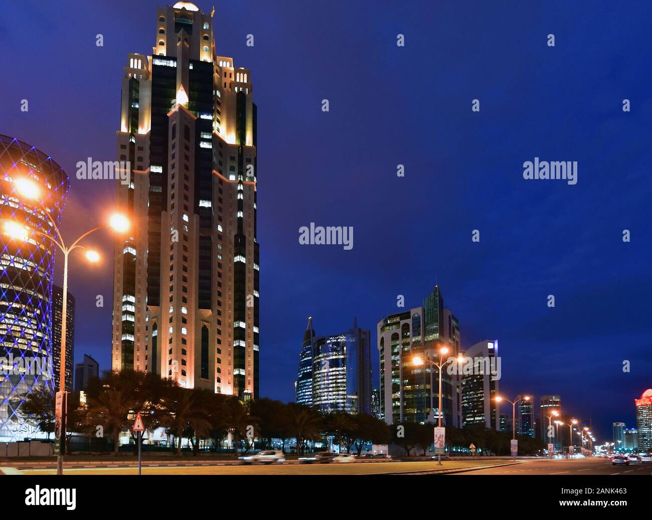 Burj qatar palm tower doha hi-res stock photography and images - Alamy