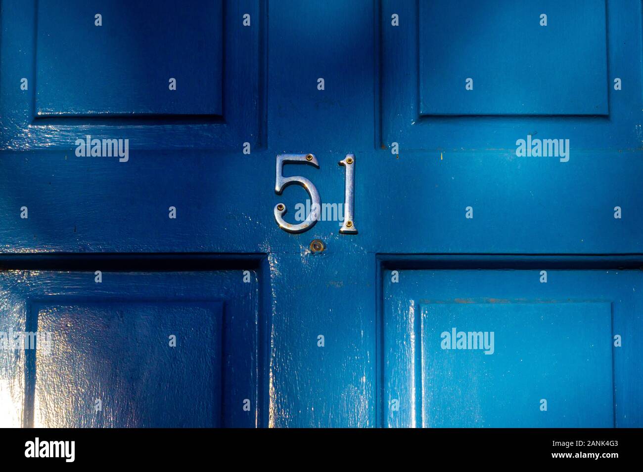 House number 51 Stock Photo - Alamy
