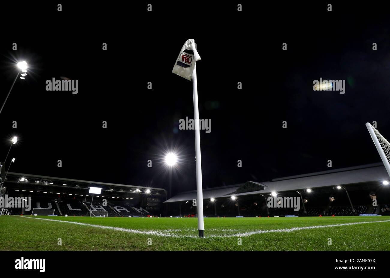 Fulham flag general craven cottage hi-res stock photography and images ...