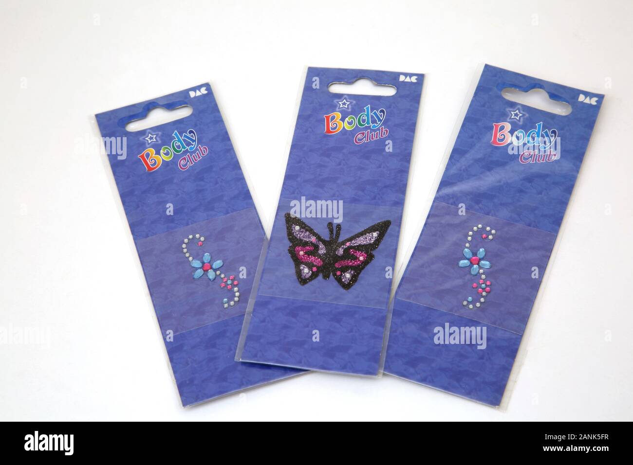Body Club Bejewelled Body Stickers Stock Photo - Alamy
