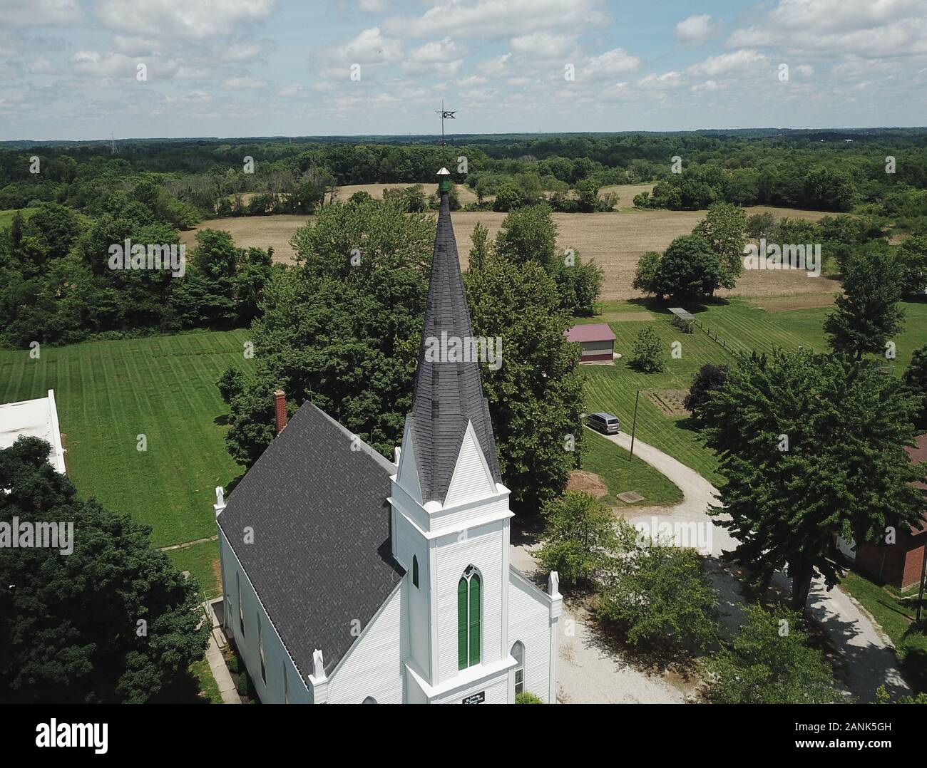 Indiana farm aerial hi-res stock photography and images - Alamy