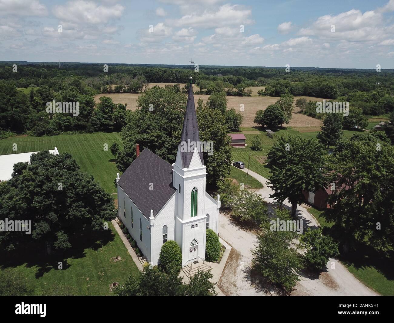 Indiana farm aerial hi-res stock photography and images - Alamy