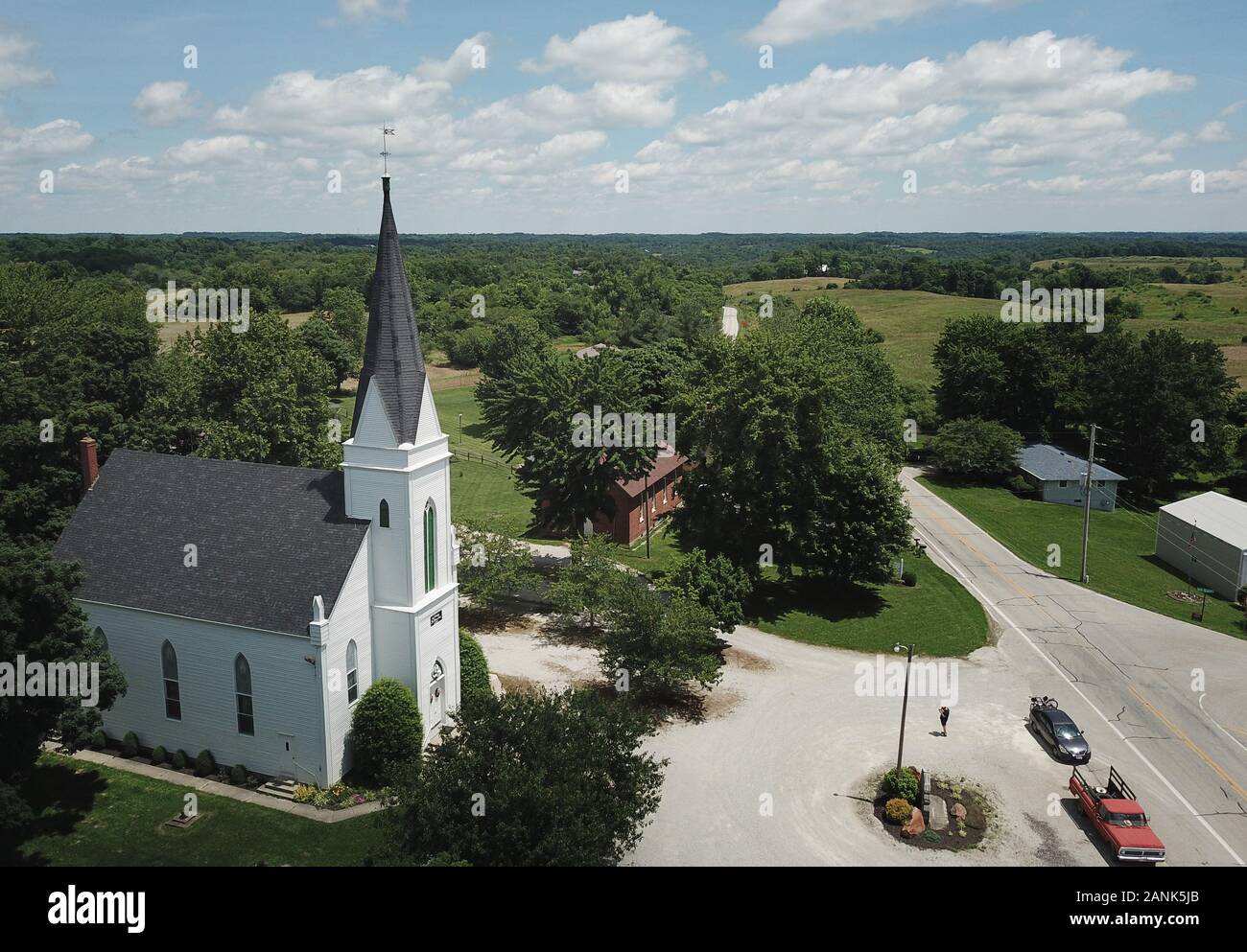 Indiana farm aerial hi-res stock photography and images - Alamy