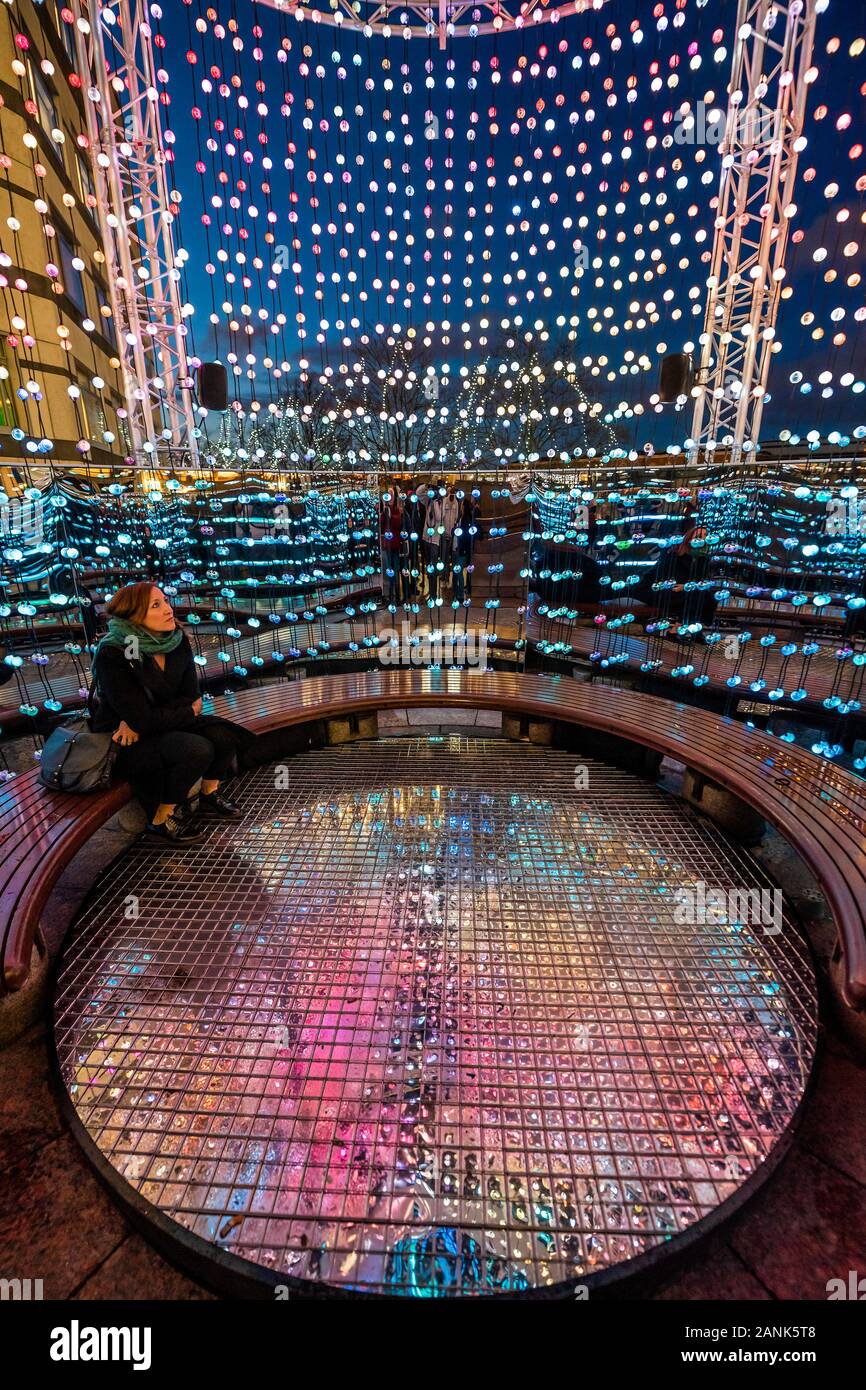 Canary Wharf, London, UK. 17th Jan 2020. Ditto by Ithaca Studio ...