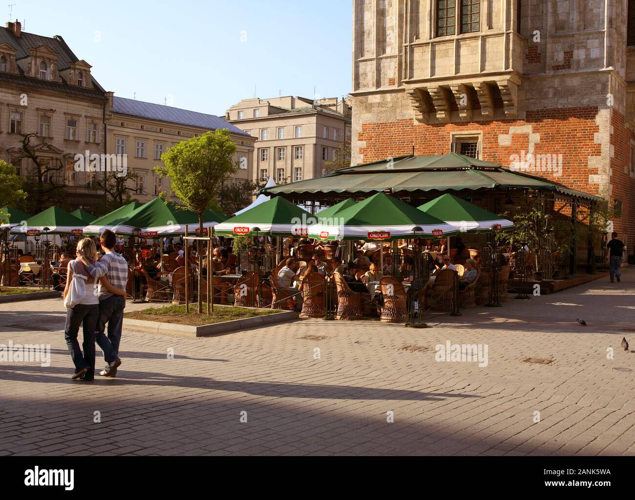 Poland, Krakow, Main Market Square, restaurant, cafe Stock Photo - Alamy