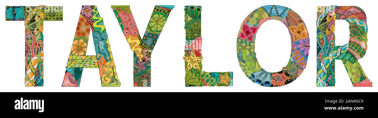 Taylor name Stock Vector Images - Alamy