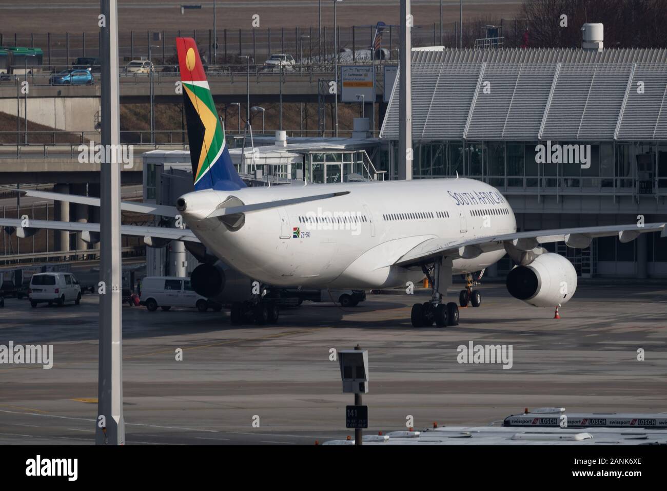 Munich / Germany - February 5, 2018: South African Airways Airbus A330 ...