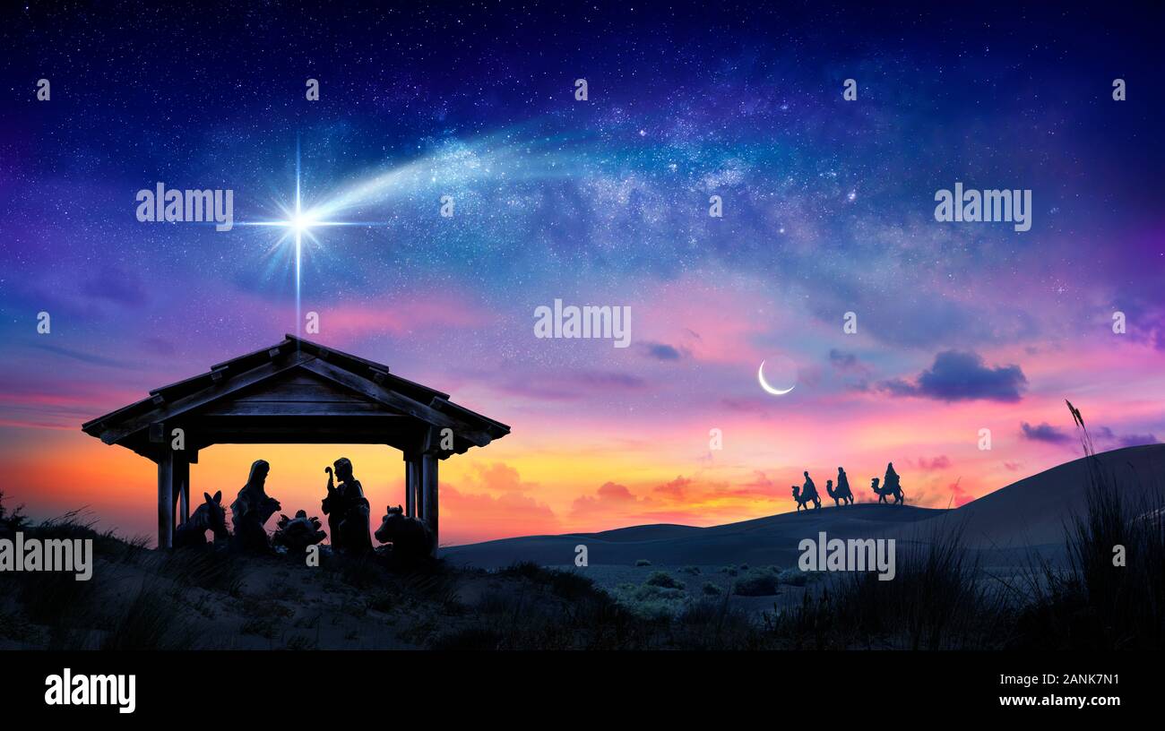 Baby jesus night sky hi-res stock photography and images - Alamy