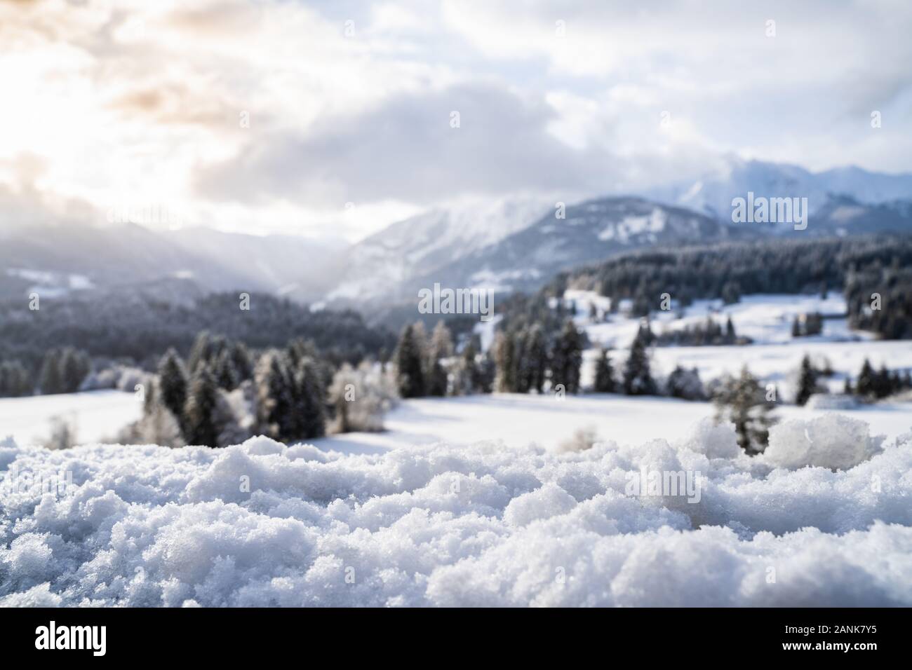 Rocky snowy mountains hi-res stock photography and images - Alamy