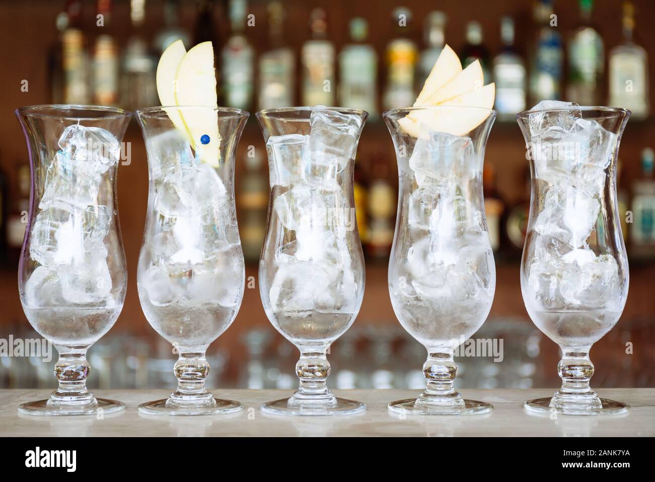 Craft cocktails at the resort bar. Vacation, summer, holiday, luxury ...