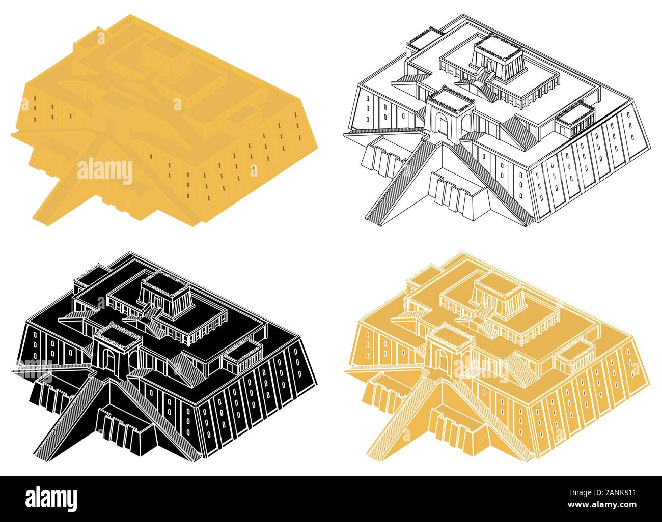 Ur ziggurat Stock Vector Images - Alamy