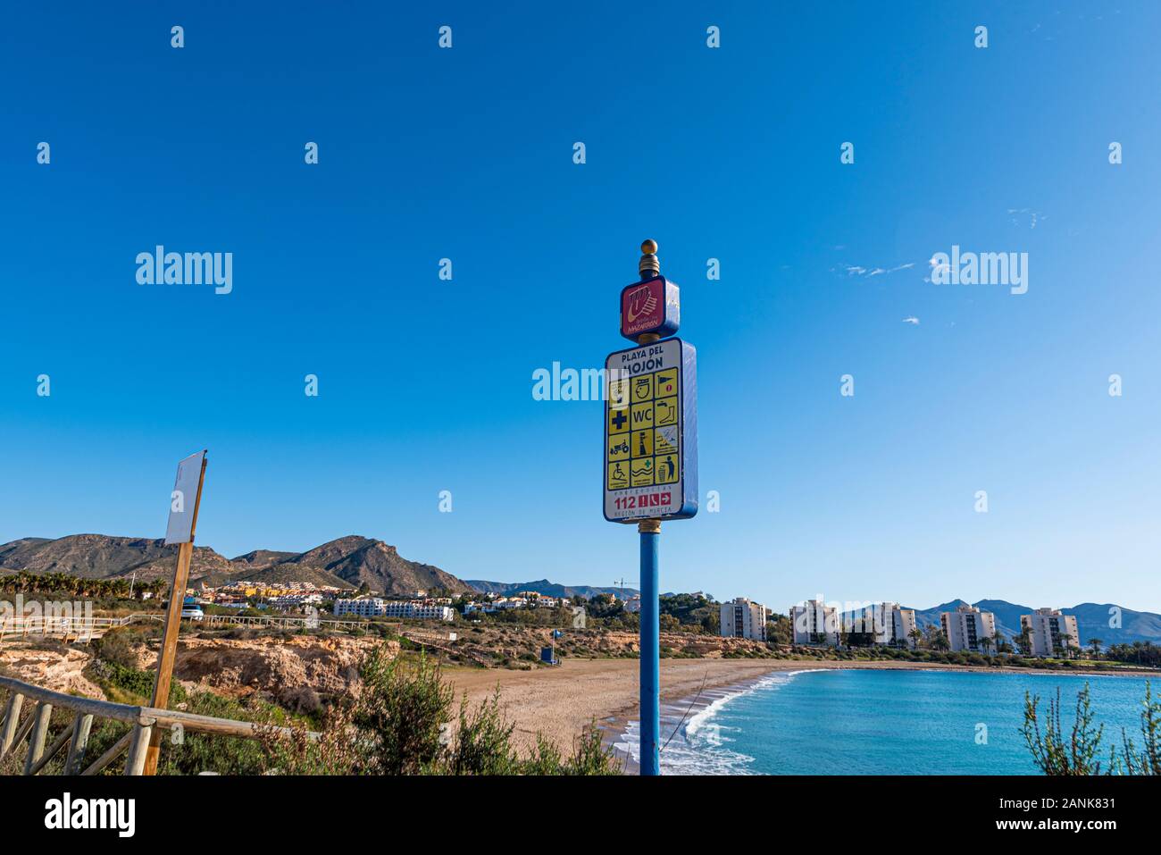 Mediterranean sign beach hi-res stock photography and images - Alamy