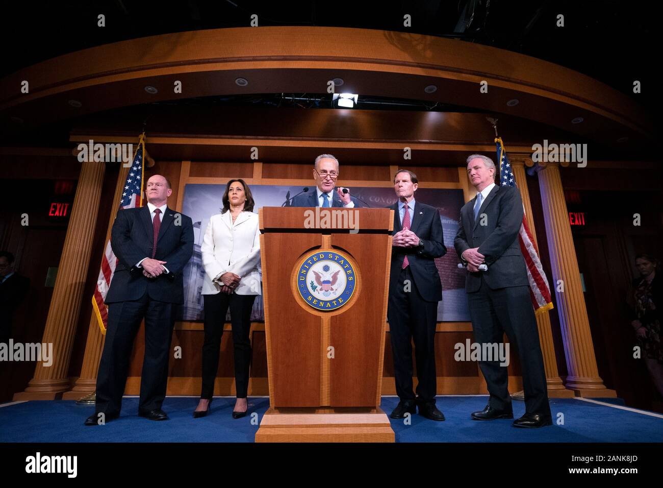Washington DC, USA. 16th Jan 2020. United States Senate Minority Leader ...