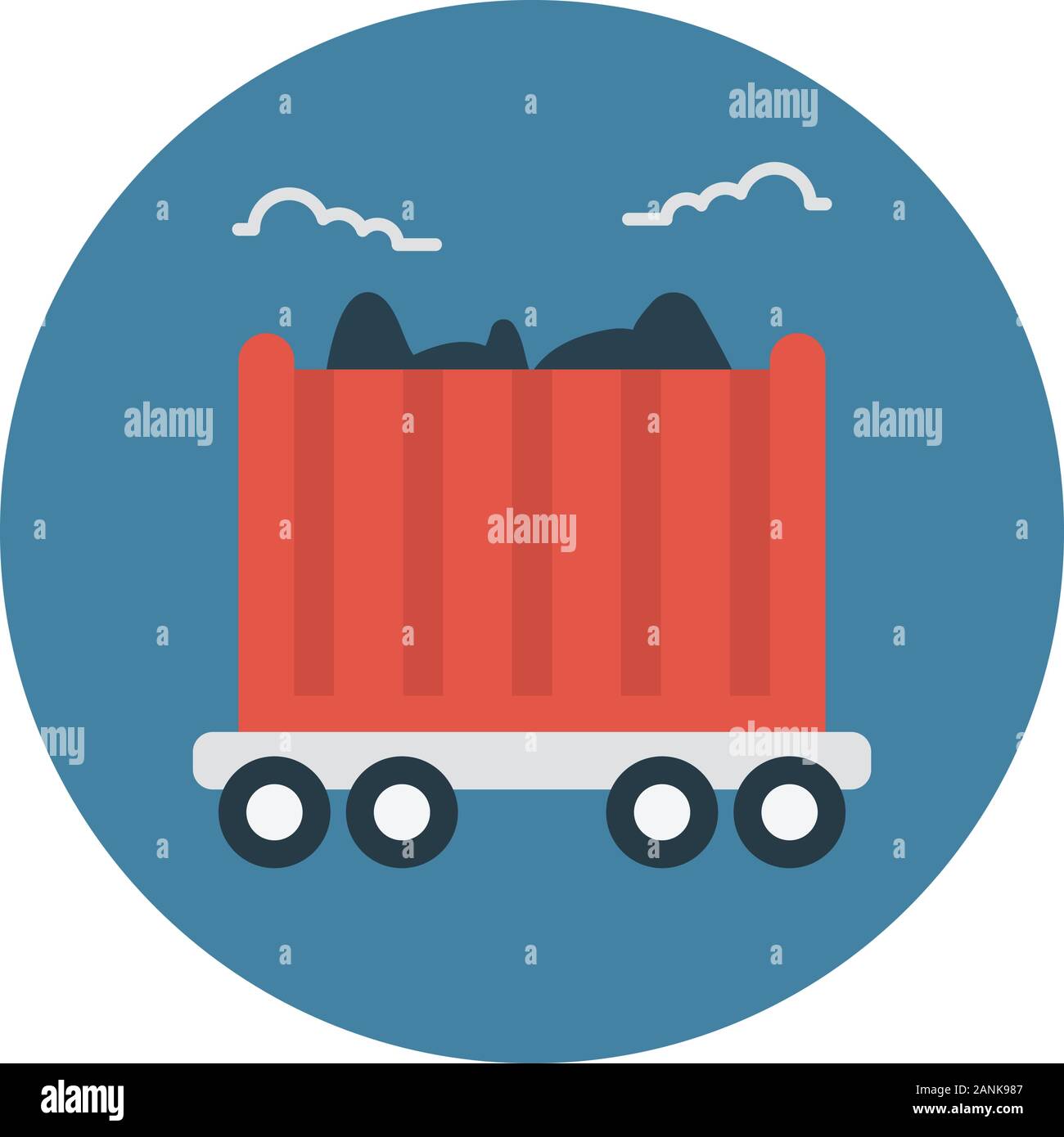 The coal train Stock Vector Images - Alamy
