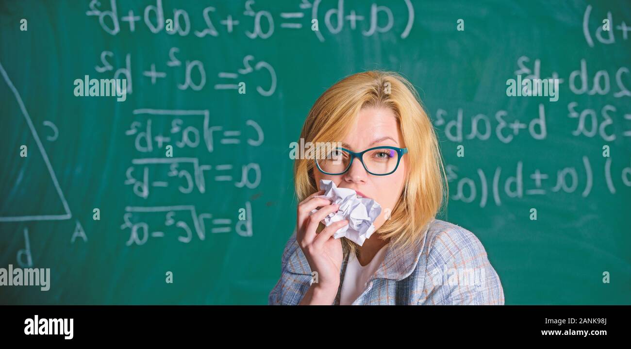 Hungry for knowledge. Teacher ready to eat her paperwork. Teacher eats ...