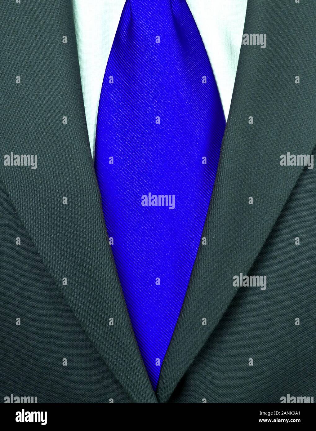 Smart suit and blue tie Stock Photo - Alamy