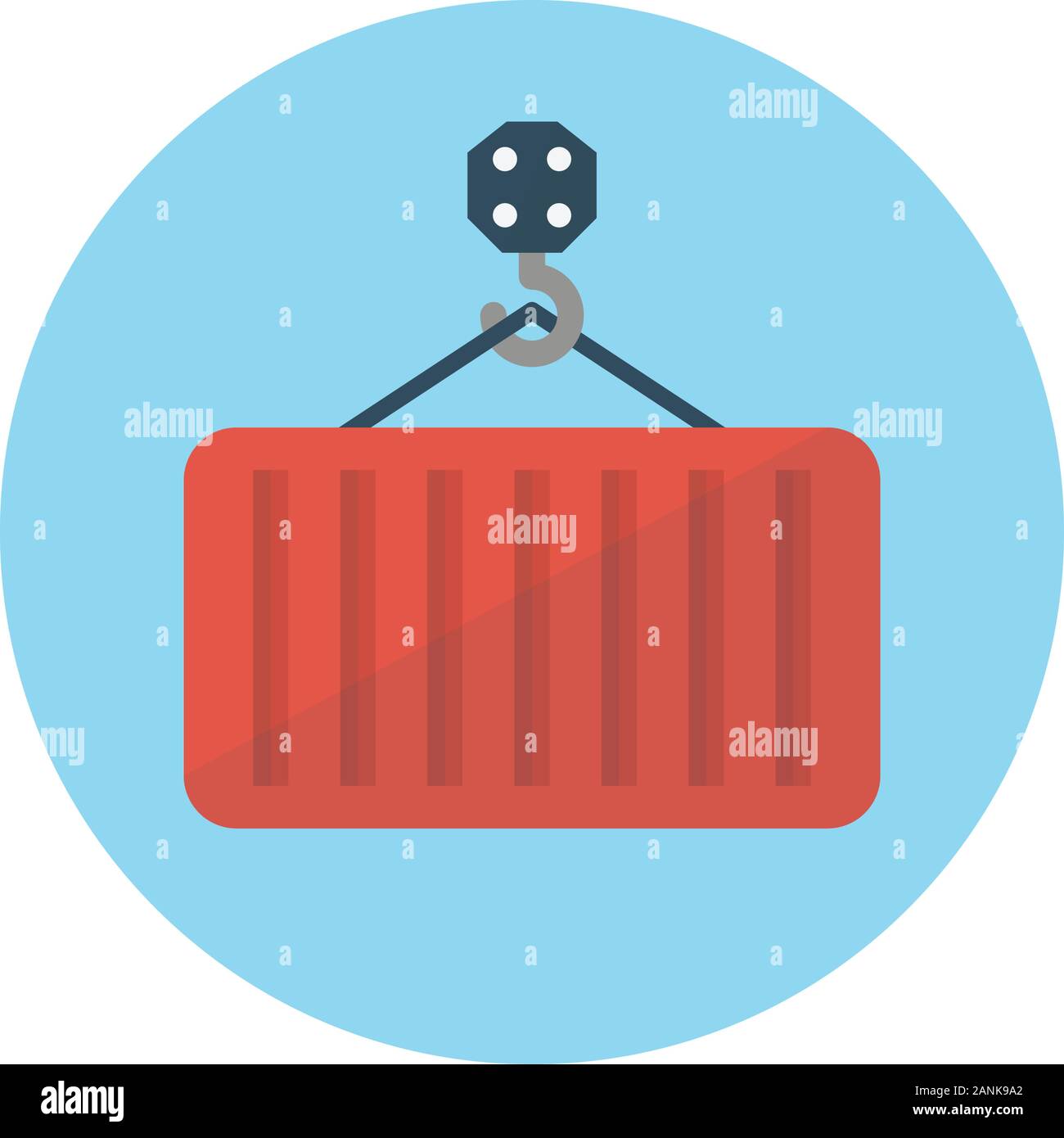 Container barge Stock Vector Images - Alamy