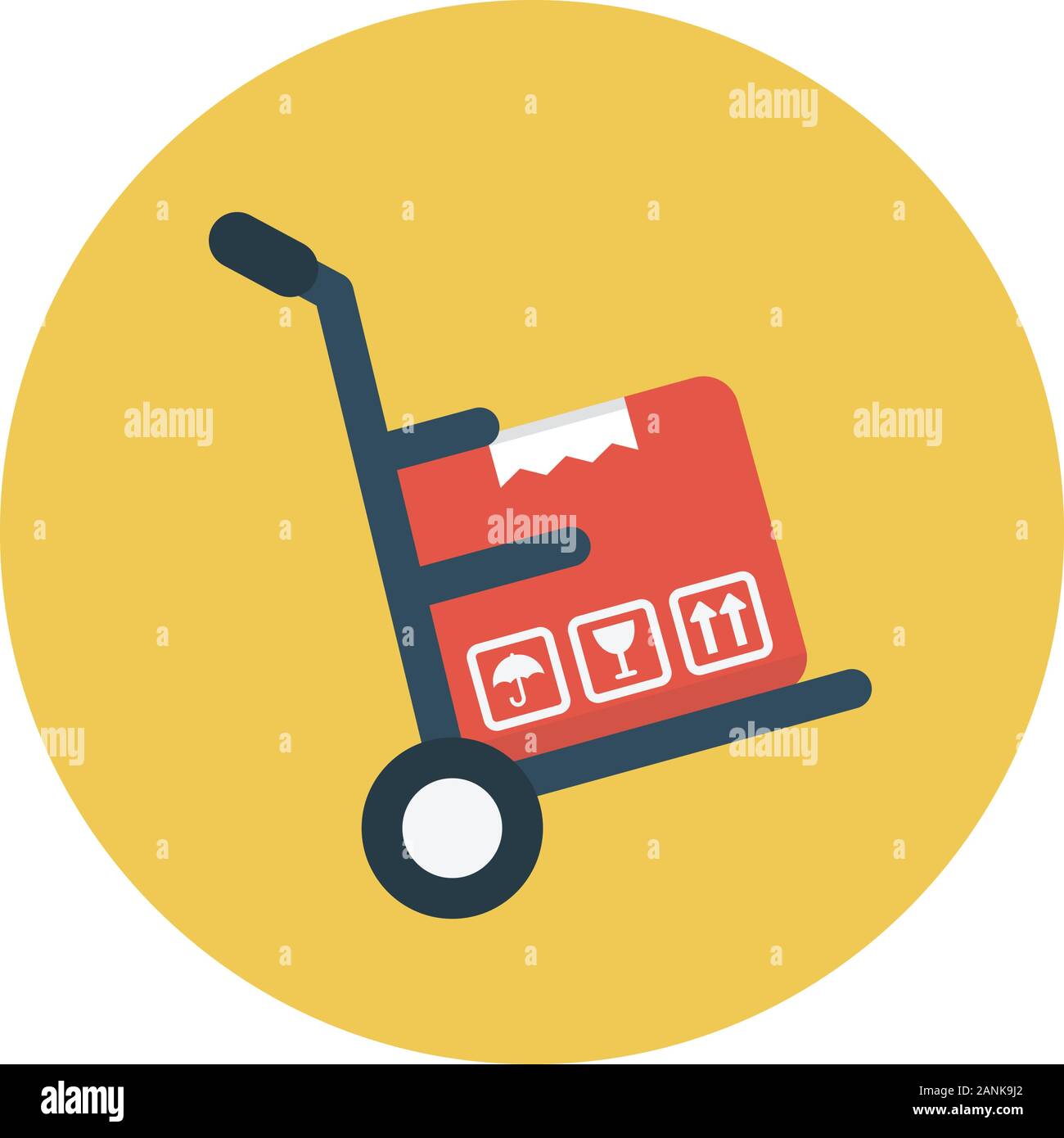 Hand cart carrier Stock Vector Images - Alamy