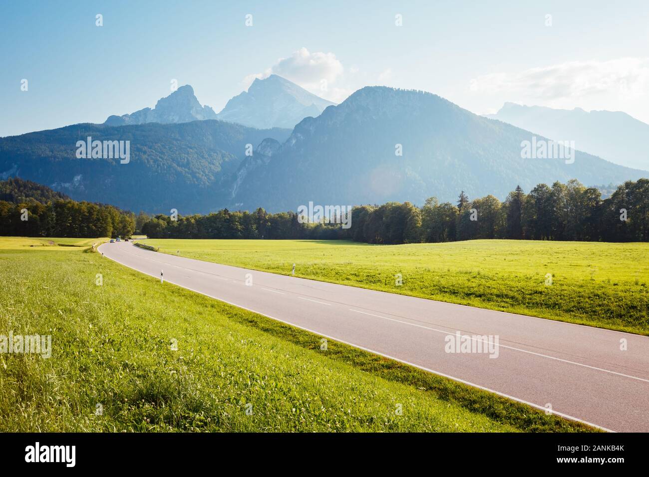 Scenic surroundings near the Konigsee lake. Wonderful day and gorgeous ...