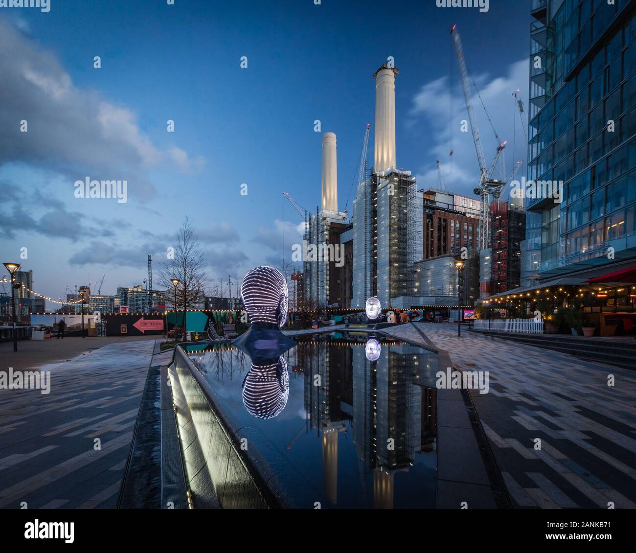 London, England, United Kingdom - January 15, 2020: Talking Heads art ...