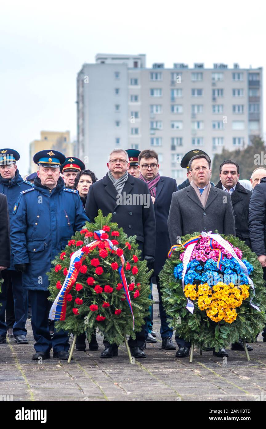 Warsaw, Poland, 17th Jan, 2020: Mr. Sergey Andreyev (C), the Russian ...