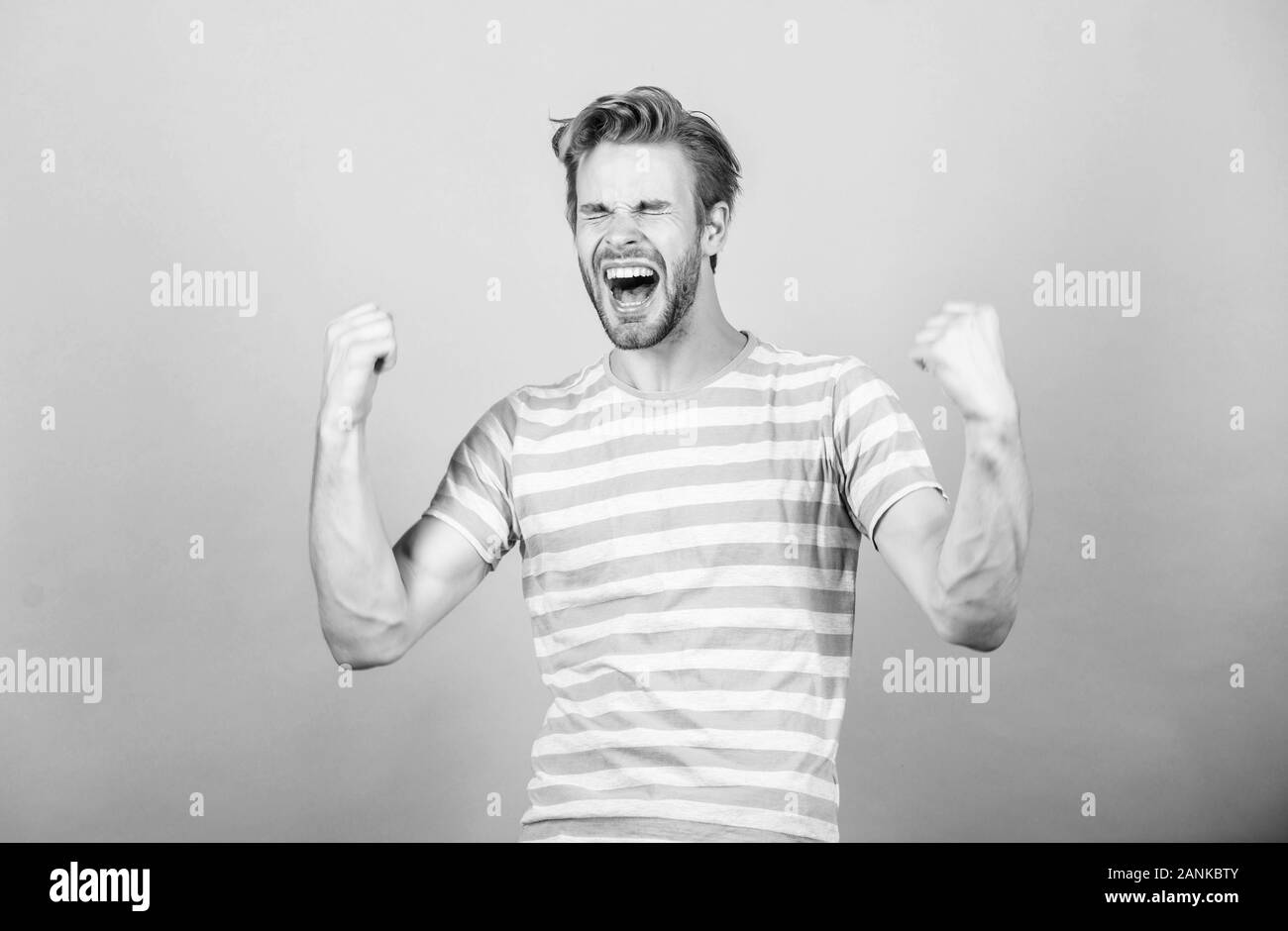 Cheerful smile. Humor laugh. Smiling guy fashion model. Smiling face ...